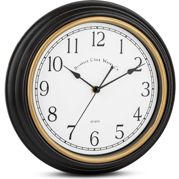 Decorative Black Wall Clock – Bernhard Products