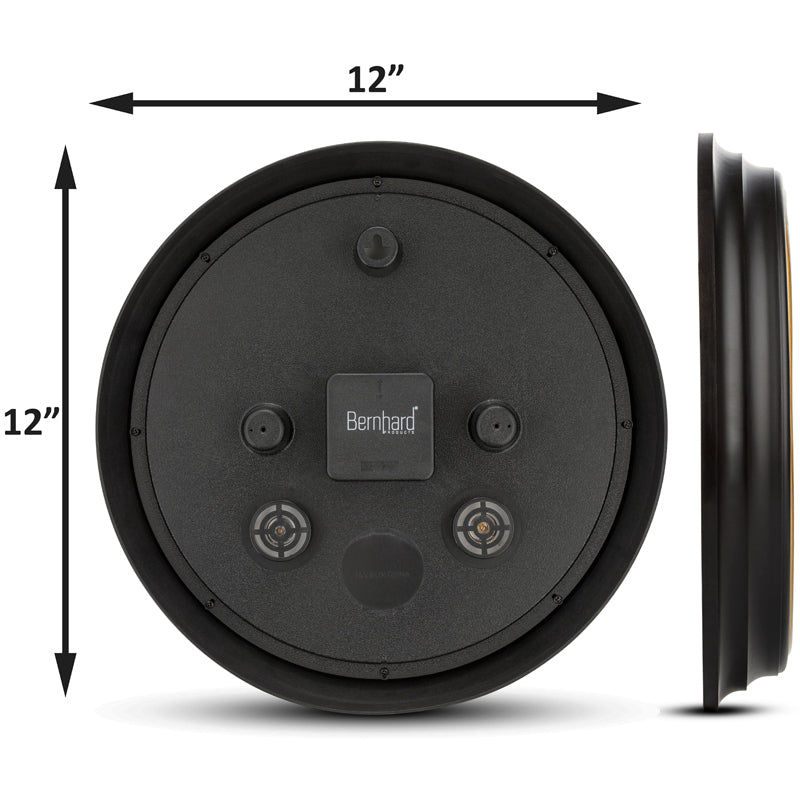 Decorative Black Wall Clock – Bernhard Products