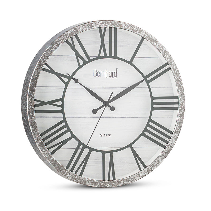 Galvanized Farmhouse Wall Clock – Bernhard Products