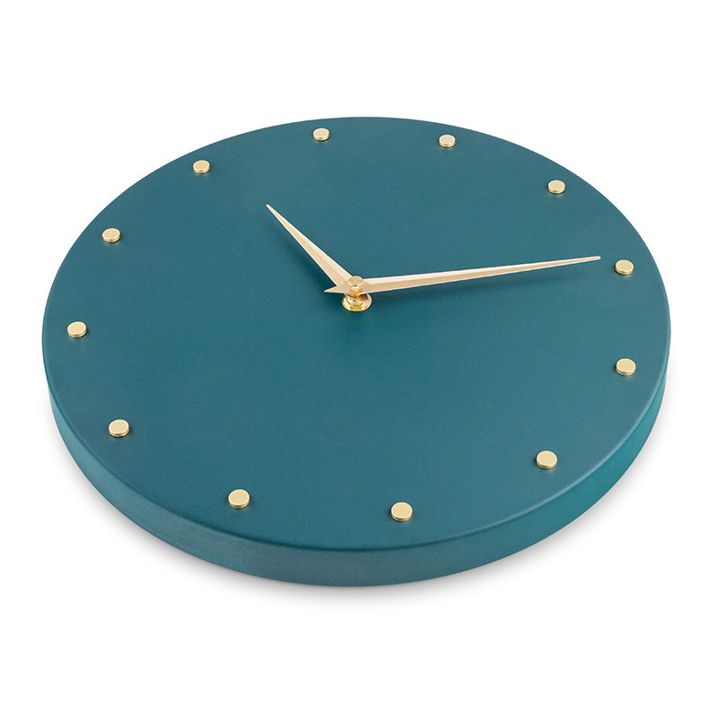 Metal Teal Wall Clock – Bernhard Products